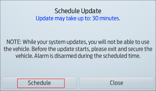 How do I schedule software updates?