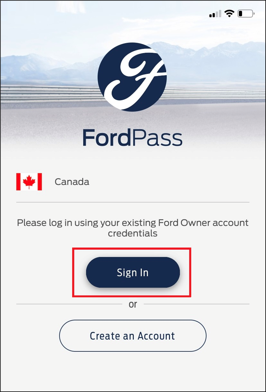 How do I log in to my Ford account?