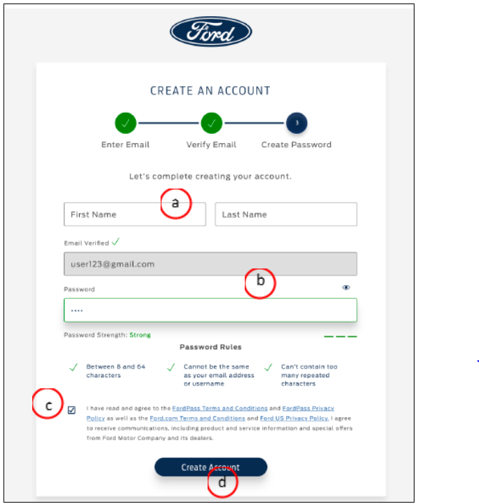 How Is A Ford Account Created?