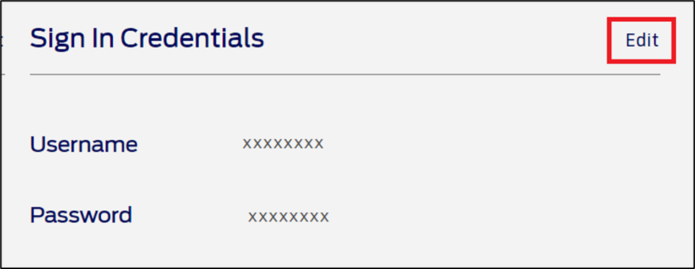 How do I update my Ford account or FordPass username?