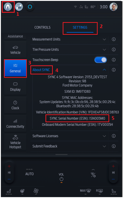 How do I find my Electronic Serial Number?