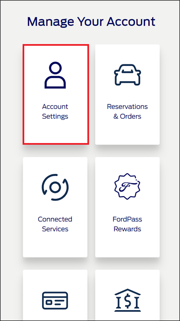 How do I update my Ford account or FordPass username?