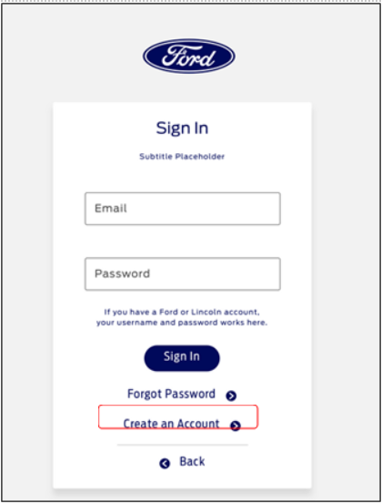 How Is A Ford Account Created?