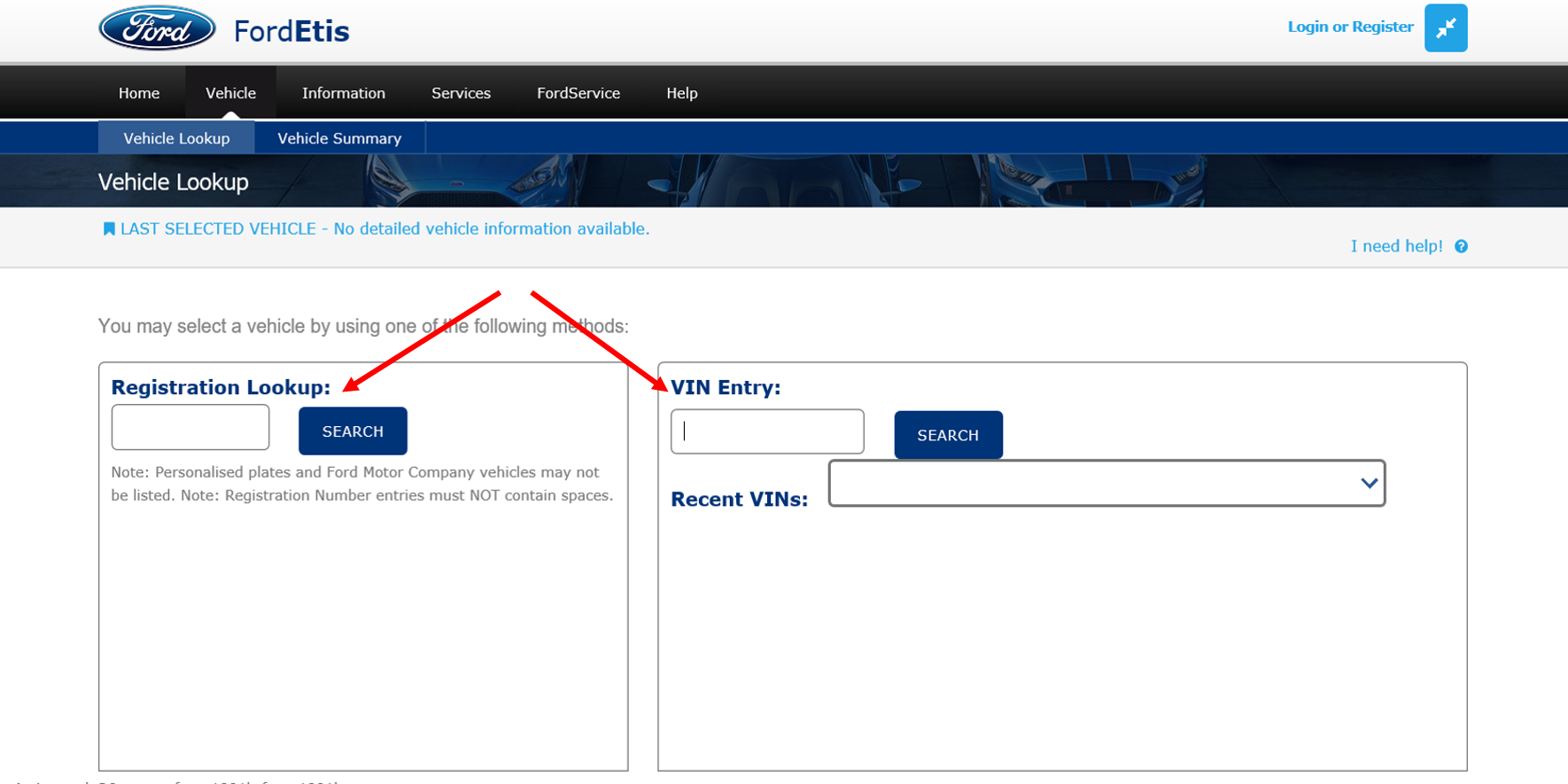 Find Service Intervals on ETIS - FAQS | Ford UK