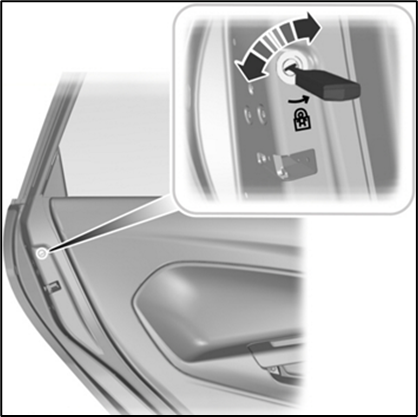 How do I use the child safety locks in my Ford?