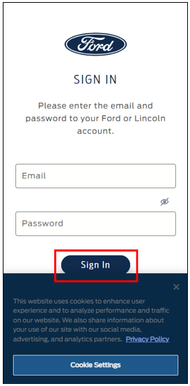 How do I update my contact information on my Ford accounts?