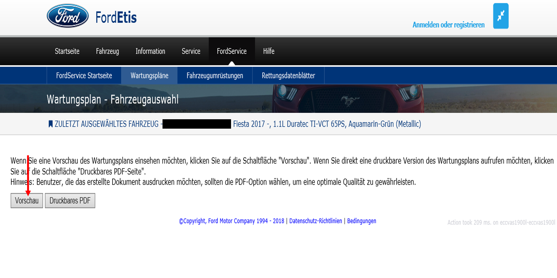 So finden Sie Serviceintervalle bei Ford Etis