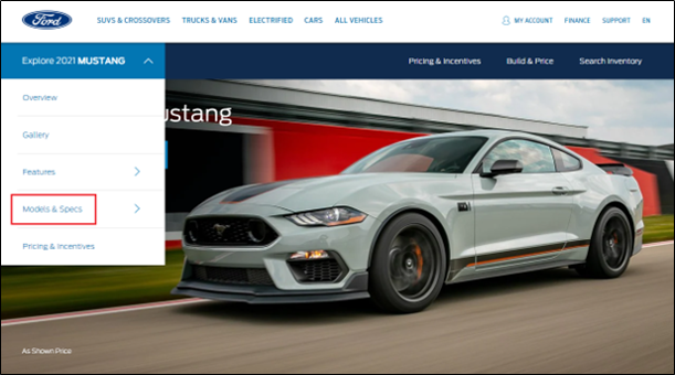 Where do I find the dimensions of a vehicle?