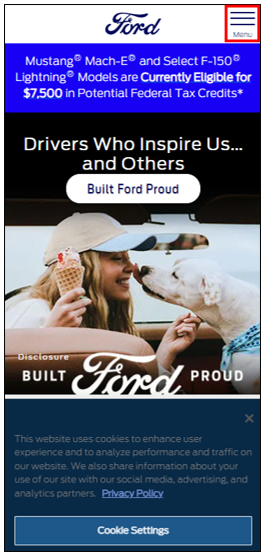 How do I update my contact information on my Ford accounts?