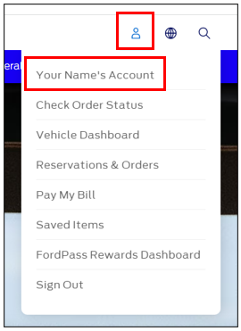 How do I update my contact information on my Ford accounts?