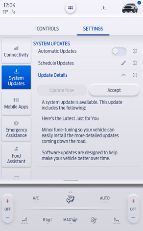 How do I view software update details with SYNC 4A?